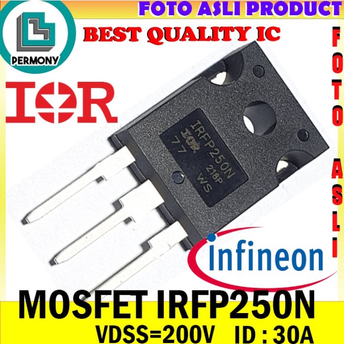 Jual IRFP250N IRFP250 IRF250 MOSFET 200V 30A N CHANNEL ORIGNAL | Shopee ...
