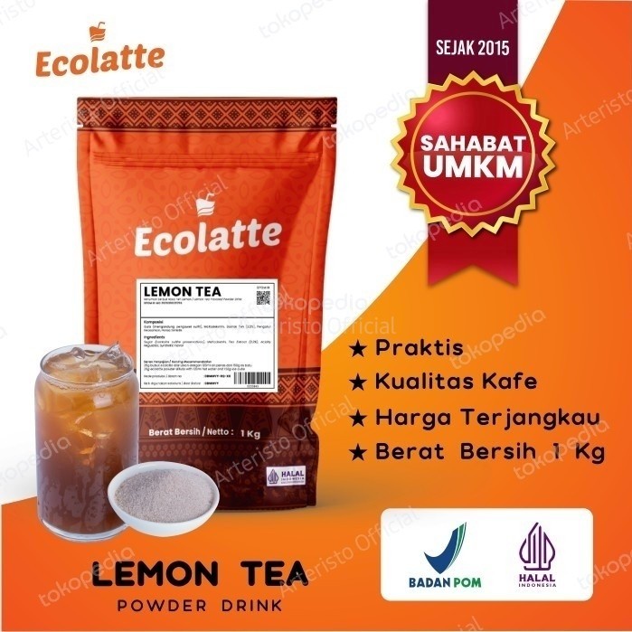 Jual Ecolatte Lemon Tea Powder Drink 1Kg Usaha Minuman Umkm | Shopee ...