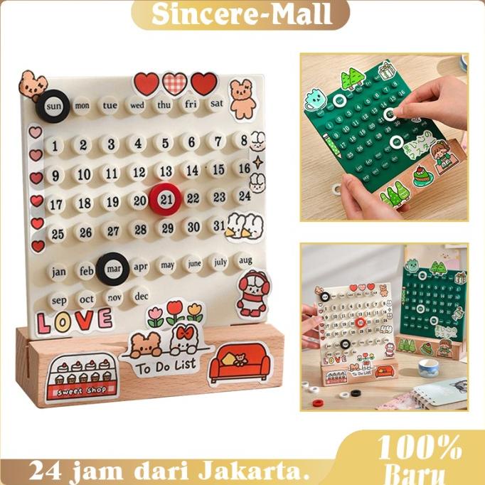 Jual ^%^%^%^%] Kalender Meja Manual Akrilik Kalender Kreatif Waktu ...