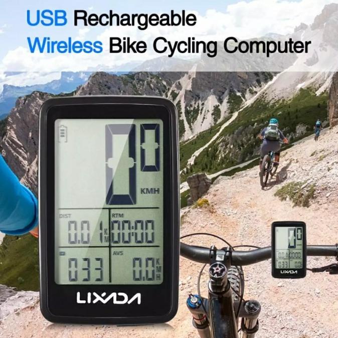 Jual lixada speedometer sepeda rechargeable wireless | Shopee Indonesia