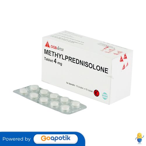 Jual METHYLPREDNISOLONE 4 MG OGB DEXA MEDICA BOX 100 TABLET | Shopee ...