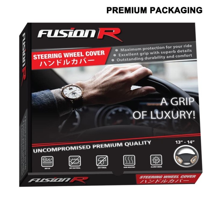 Jual COVER STEER / SARUNG STIR FUSION R PERFORATED CARBON HIGH-END ...