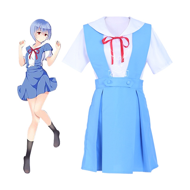 Jual Neon Genesis Evangelion cosplay Ayanami Rei cosplay costume and ...
