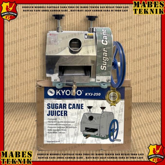 Jual ALAT PRESS TEBU SUGAR CANE GILINGAN TEBU KYODO KYJ 250 MESIN PRESS ...