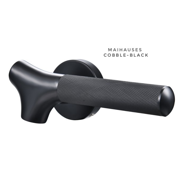 Jual Gagang Pintu Kunci Handle Hitam Black Kayu Besi Set Kuningan Brass ...