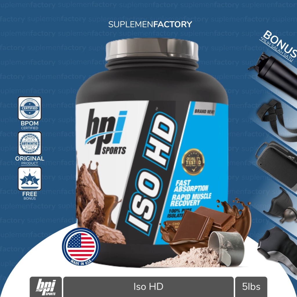 Jual Bpi Sports Iso Hd 5 Lbs Whey Protein Isolate Isohd | Shopee Indonesia