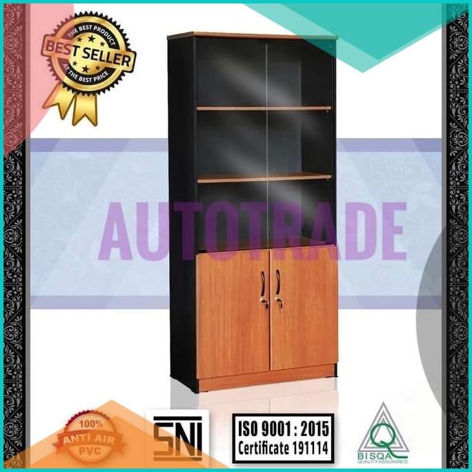 Jual LEMARI ARSIP FILE DOKUMEN KACA 3 RAK 2 PINTU DENGAN KACA VIP BC 05 ...