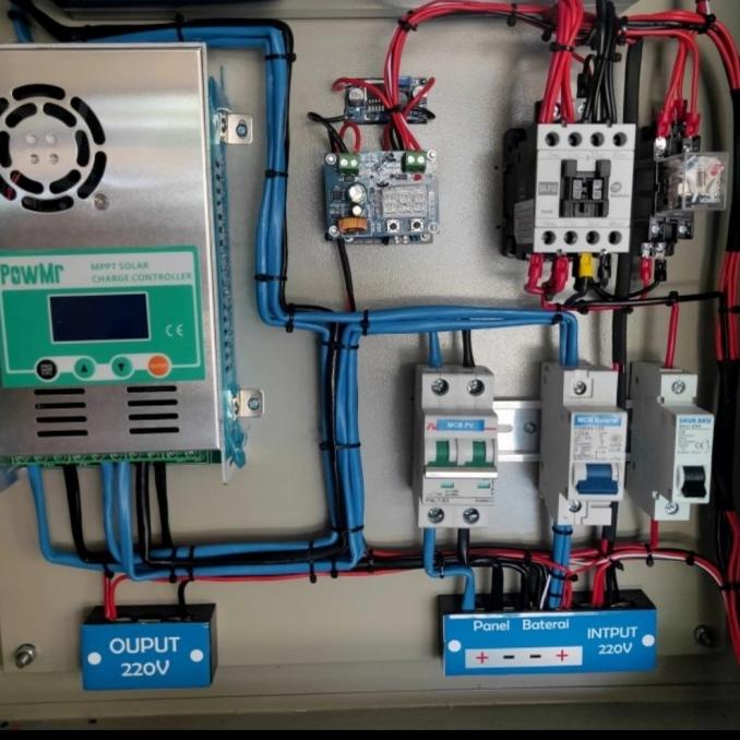 Jual Box Panel PLTS lengkap MPPT 60A inverter PSW 5000W mcb ATS solar ...