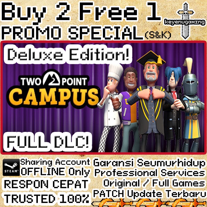 Jual Two Point Campus PC FULL DLC - Buy 2 Get 1 GAME Original | Shopee ...