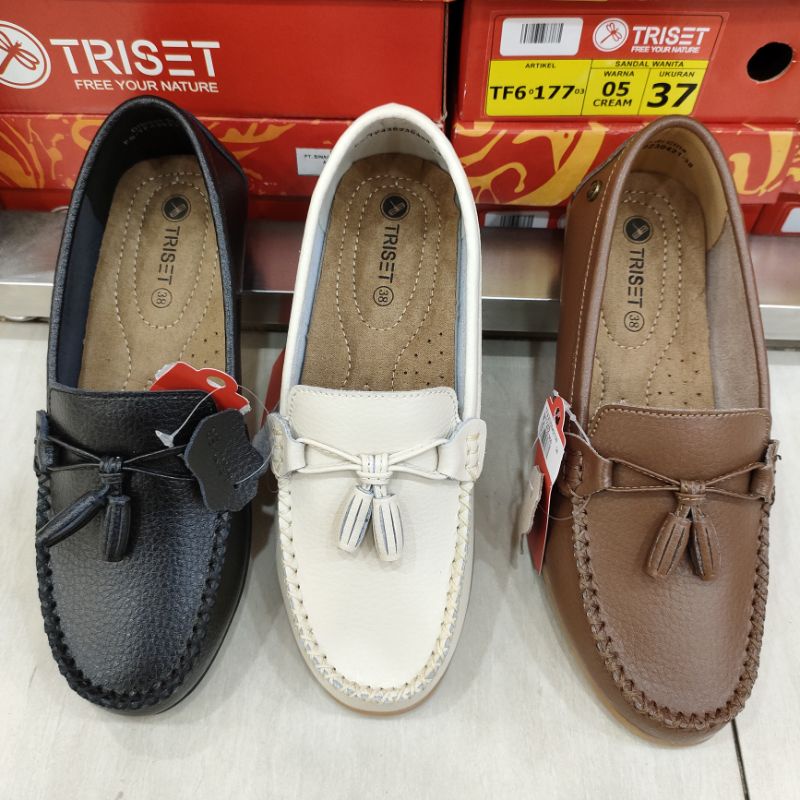 Jual Sepatu Slip On Kulit Triset 36-40 | Shopee Indonesia
