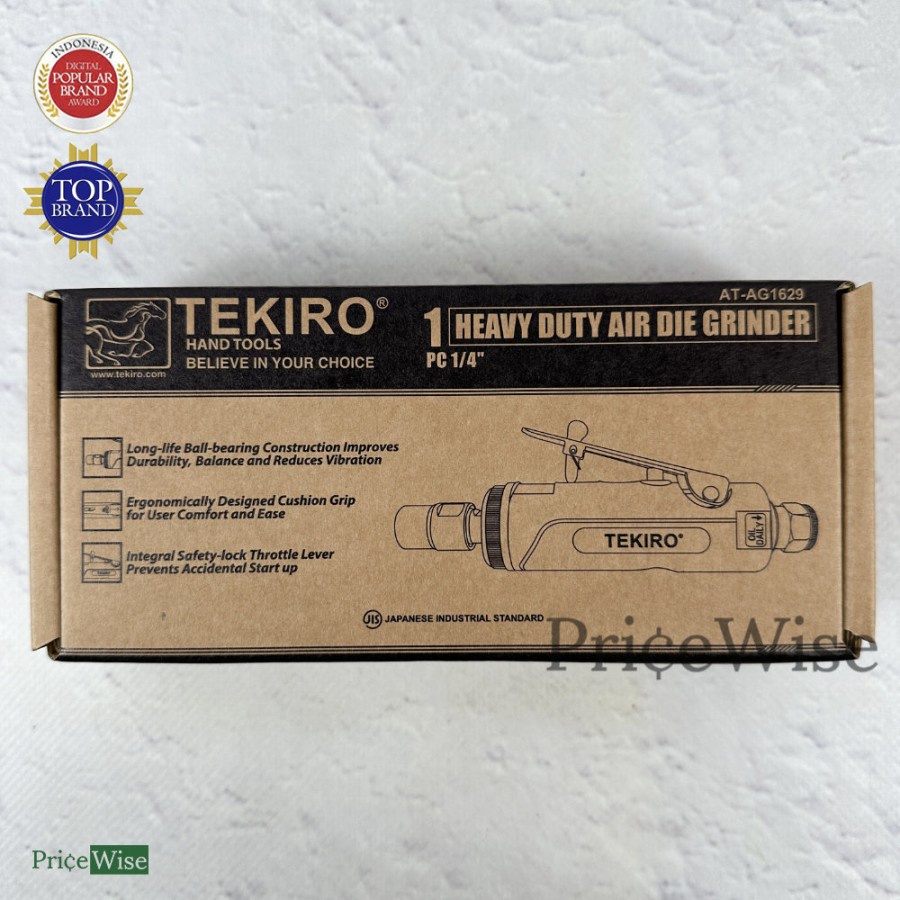 Jual Mesin Gerinda Angin 1/4" Tekiro / Heavy Duty Air Die Grinder ...
