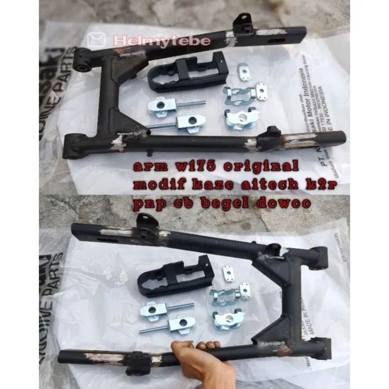 Jual arm arem w175 modif Kaze PNP CB / swing arm aitech K2r w175 ...