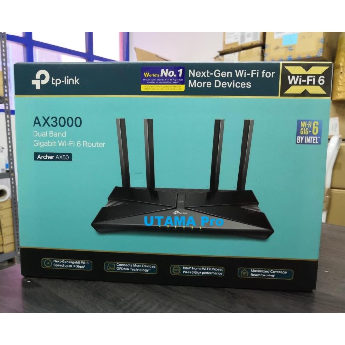 Jual TPLINK Archer AX50 AX3000 Dual Band Gigabit Wi-Fi 6 Router ...