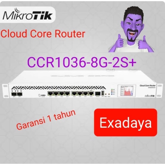 Jual Mikrotik CCR1036-8G-2S+ , Cloud Core Router 8 Gigabit , 2 SFP+ ...