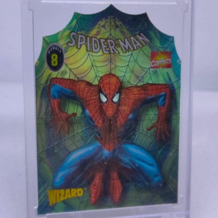 Jual kartu spiderman spider-man wizard diecut foil fleer skybox marvel ...