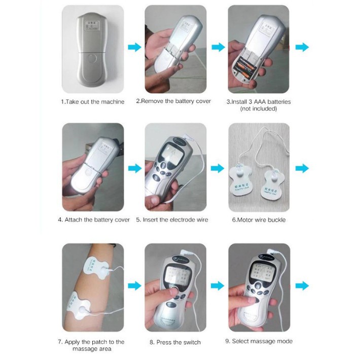 Jual JM- Alat Pijat Akupuntur Terapi Listrik Elektroda Pad Koyo ...