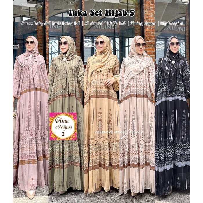 Jual inka set hijab 5 | Shopee Indonesia