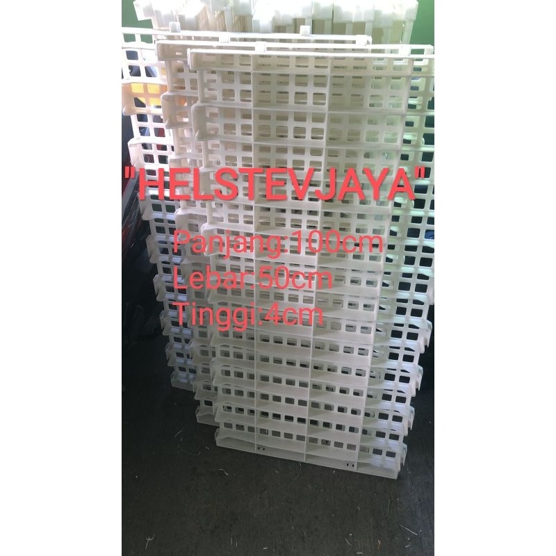 Jual Slat Plastik Grade A Tatakan Alas Kandang Hewan Ayam Kambing Domba Filter Ikan Koi | Shopee ...