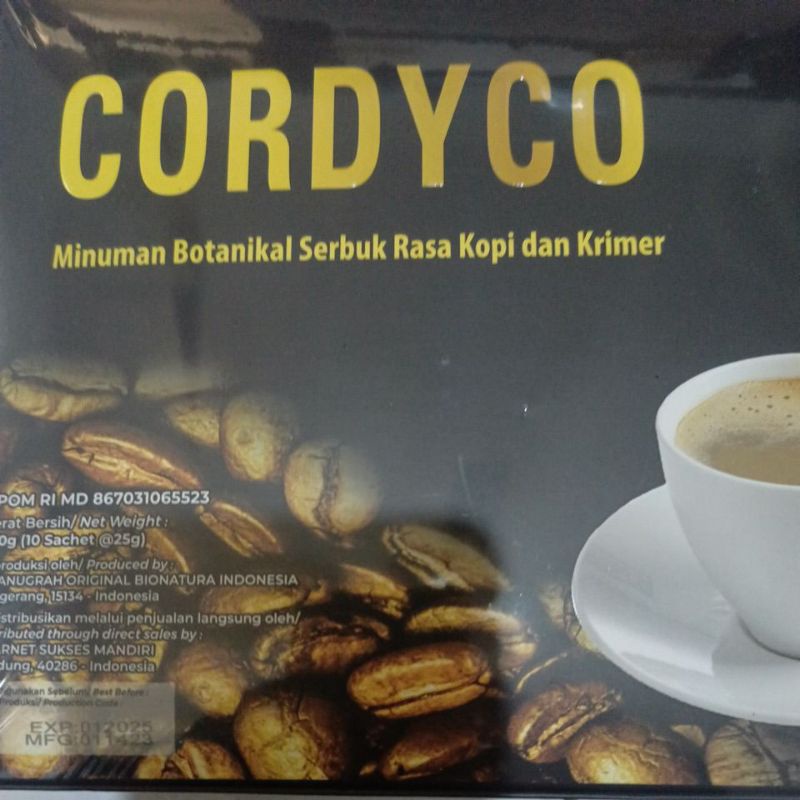 Jual Kopi Cordico 1 Box ( 10 Sachet) | Shopee Indonesia
