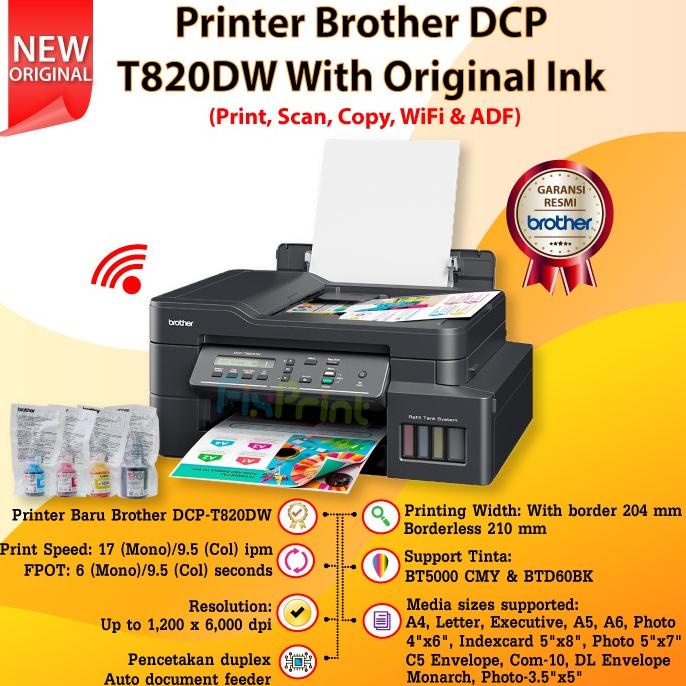 Jual Printer Brother Dcp-T820Dw Duplex Wireless T820 820Dw Star ...