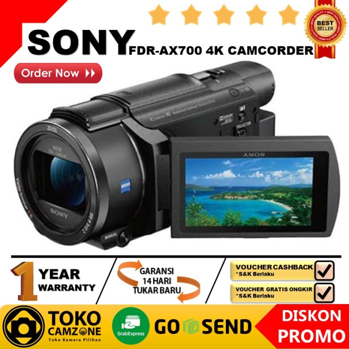 Jual SONY FDR-AX700 4K CAMCORDER | Shopee Indonesia