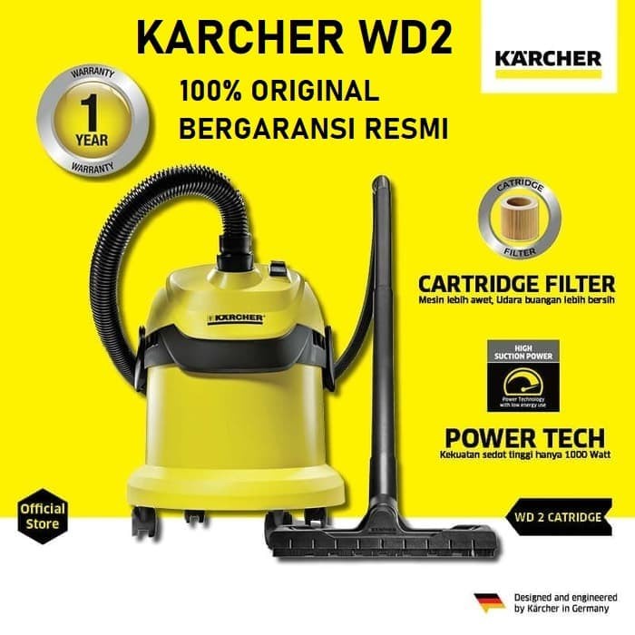 Jual Karcher WD2 Vacuum Cleaner Wet and Dry Vacum Cleaner Karcher WD 2 ...