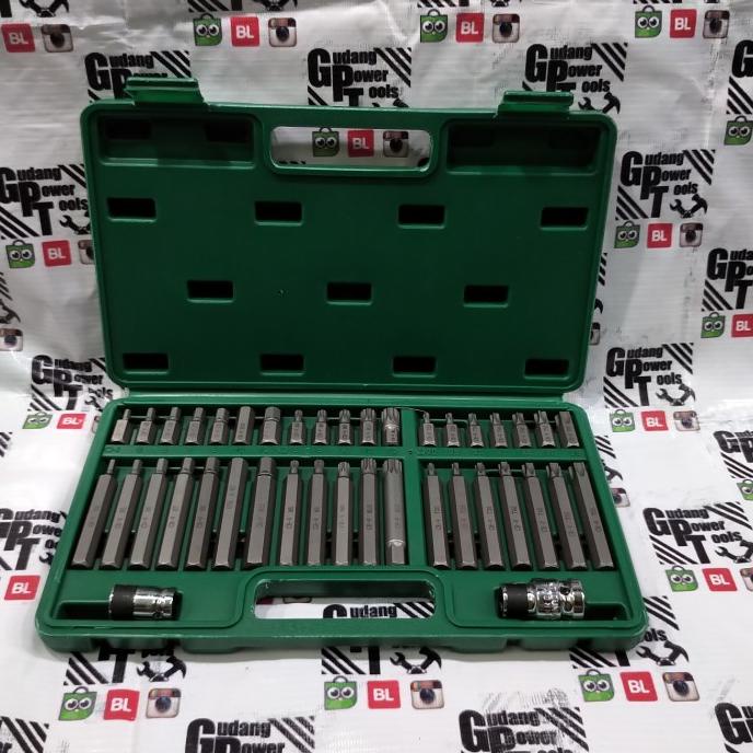 Jual Produk Terbaik] Power Bit Set/ Hex Star Spline Bit Set 40pc ...