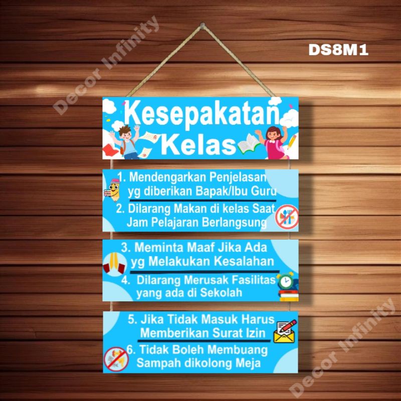 Jual Decor Infinity 20x24cm - Kesepakatan Kelas 4 Susun Hiasan Pajangan Dinding Sekolah Edukatif ...