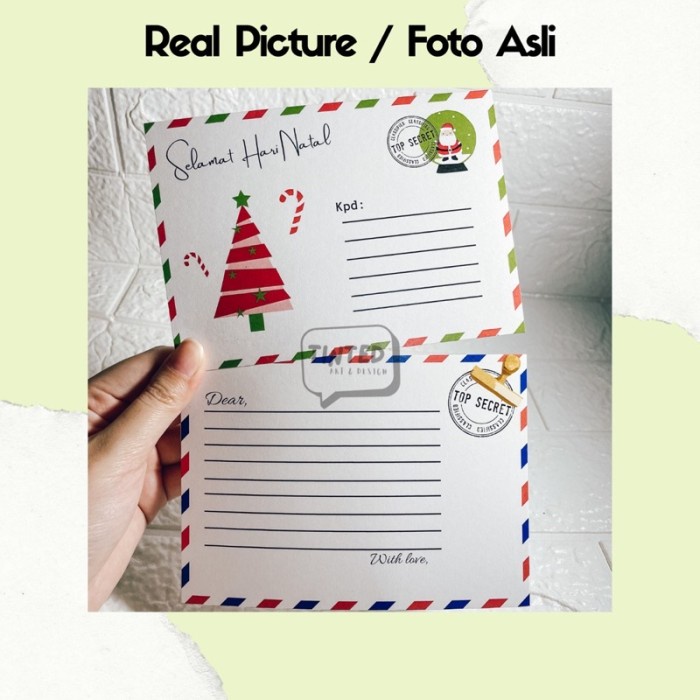 Jual Isi 8 Pcs Kartu Ucapan Postcard Notes Natal Kartu Ucapan Amplop Uk ...