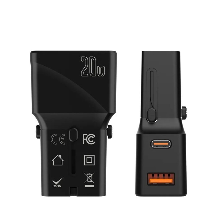 Jual Mediatech Mini Travel Adaptor Mt - 808 (Usb A + Usb C) | Shopee ...