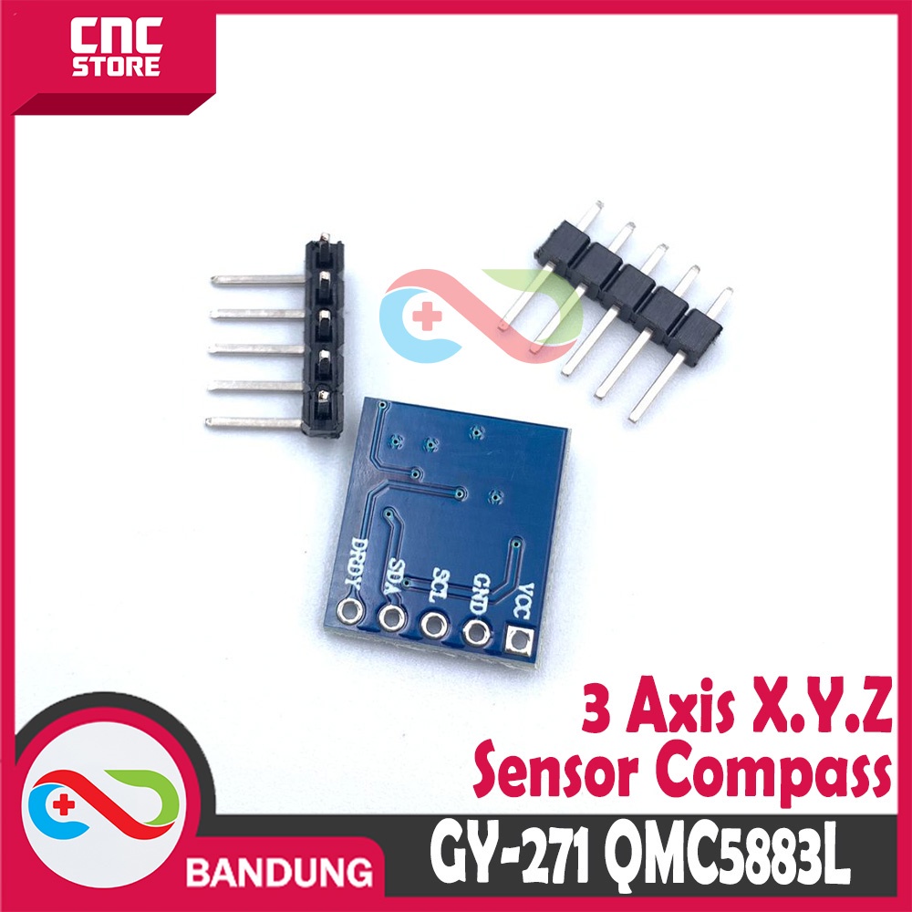 Jual GY-271 QMC5883L ELECTRONIC COMPASS MODULE 3 AXIS MAGNETIC FIELD ...