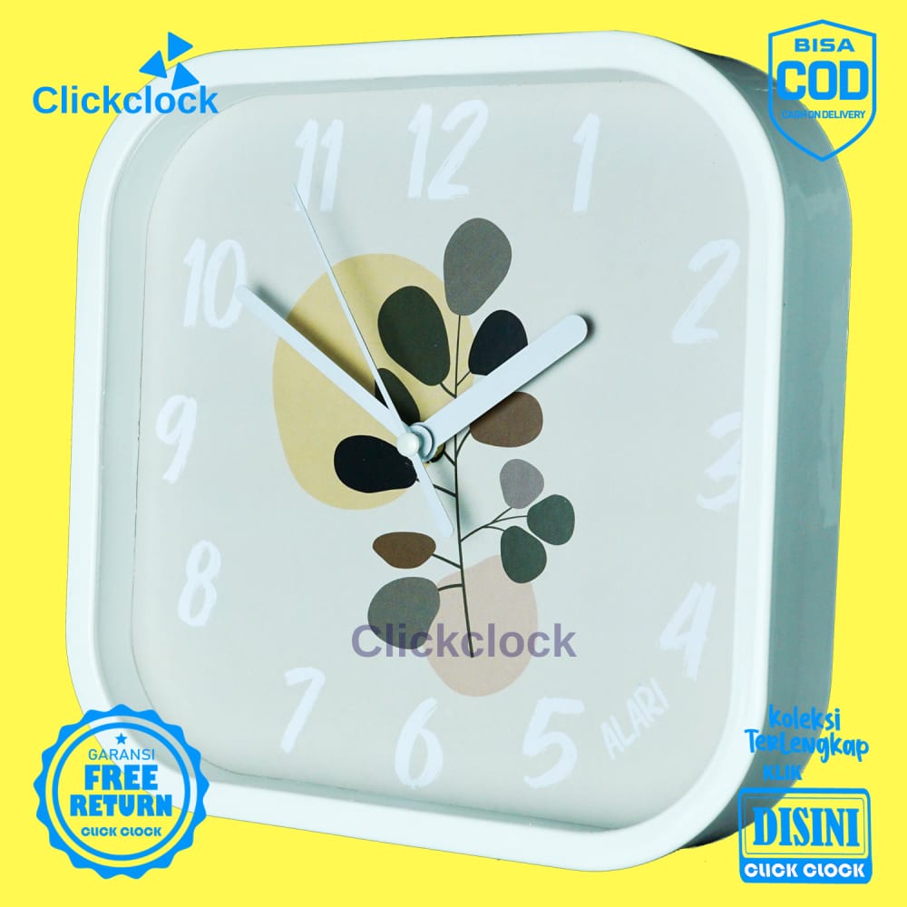 Jual Jam Dinding Quartz Bunga Flower Pilea Alari AL6788-5454 Besar ...