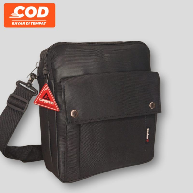 Jual Tas Selempang Bahu kotak Pria GRESS Tas Slingbag kerja ngaji Pria ...