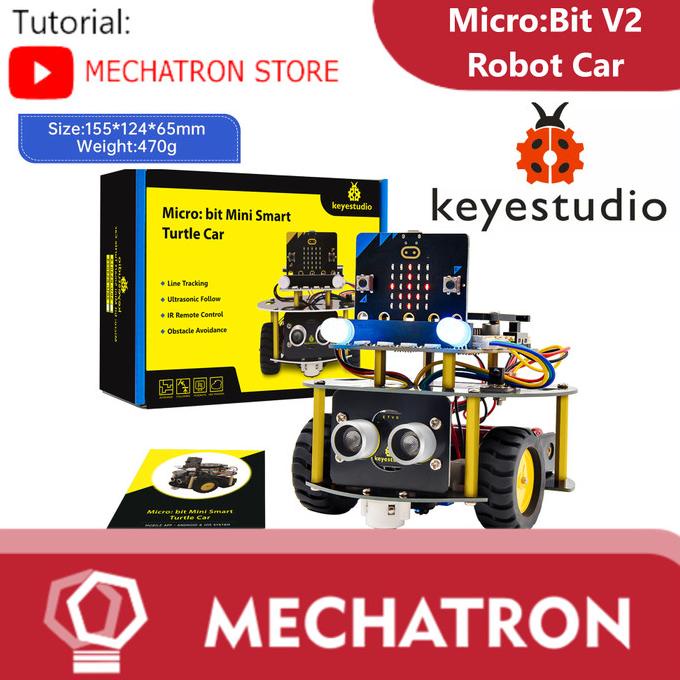 Jual Robotic for Kids BBC Micro:bit V2 Robot Car Smart Turtle Kit ...