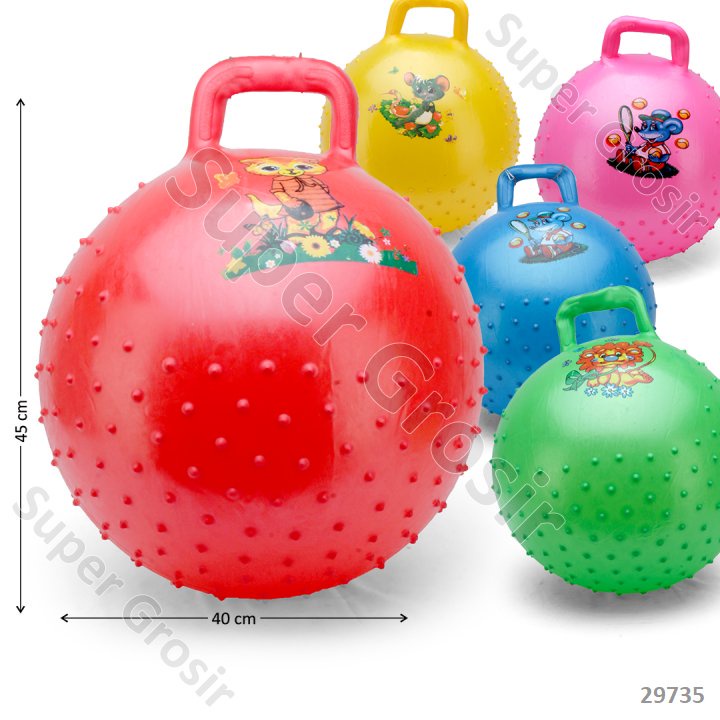 Jual Mainan Anak Jumping Ball Gambar Animal Bola jumping bola lompat 45 ...