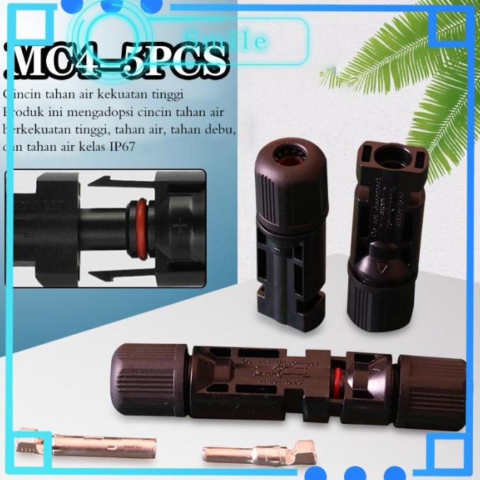 Jual NEW PROMO !!! MC4 Connector Socket Set Female Male Solar Panel ...