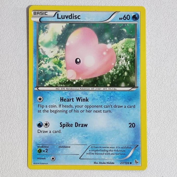 Jual Luvdisc 27/106 - XY: Flashfire Pokemon Card English TCG | Shopee ...