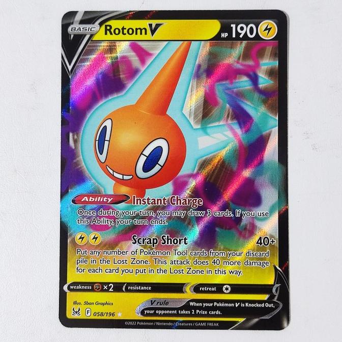 Jual Rotom V 058/196 - Lost Origin Pokemon Card English | Shopee Indonesia