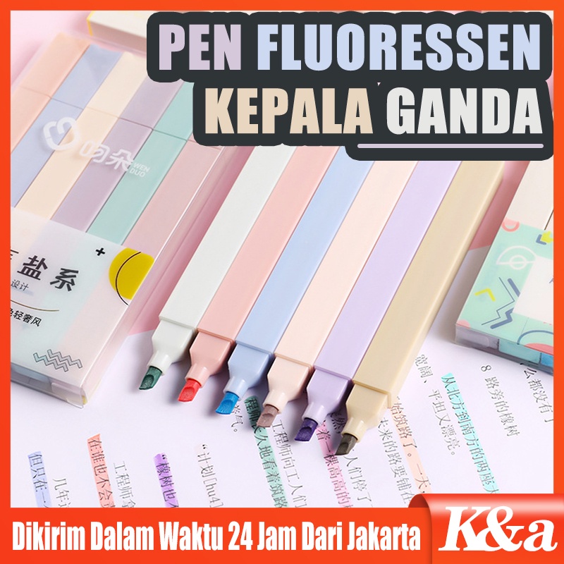 Jual Stabillo Highliter 6PCS/SET Stabilo / Highlighter Pastel 6 Colors ...