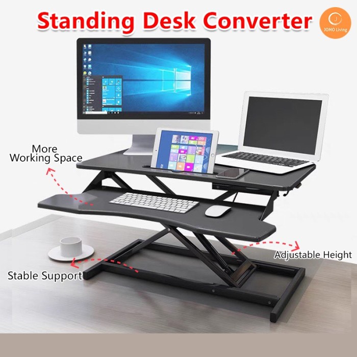 Jual Promo Lifttech Meja Belajar Meja Kerja Standing Desk Converter ...