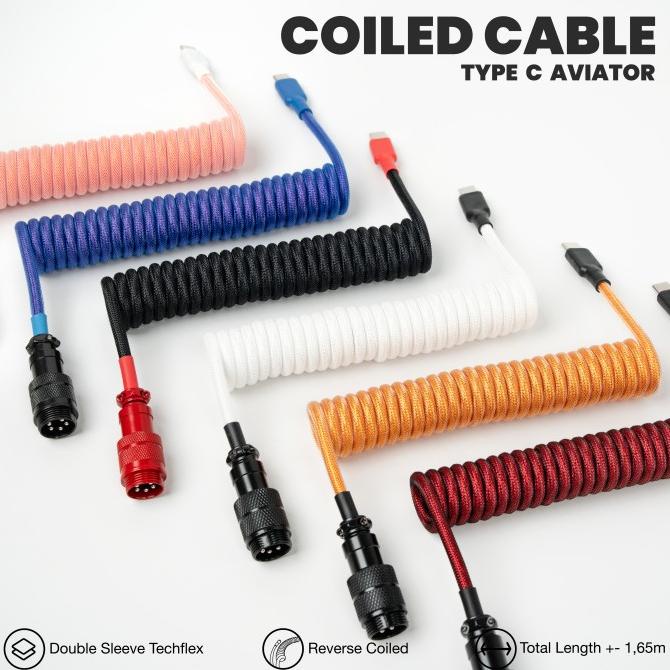 Jual Coiled Cable Type C Aviator - Kabel Mechanical Keyboard By Mynk ...