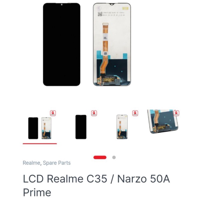 Jual LCD TOUCHSCREEN REALME C35 / NARZO 50A PRIME E1 BLACK | Shopee ...