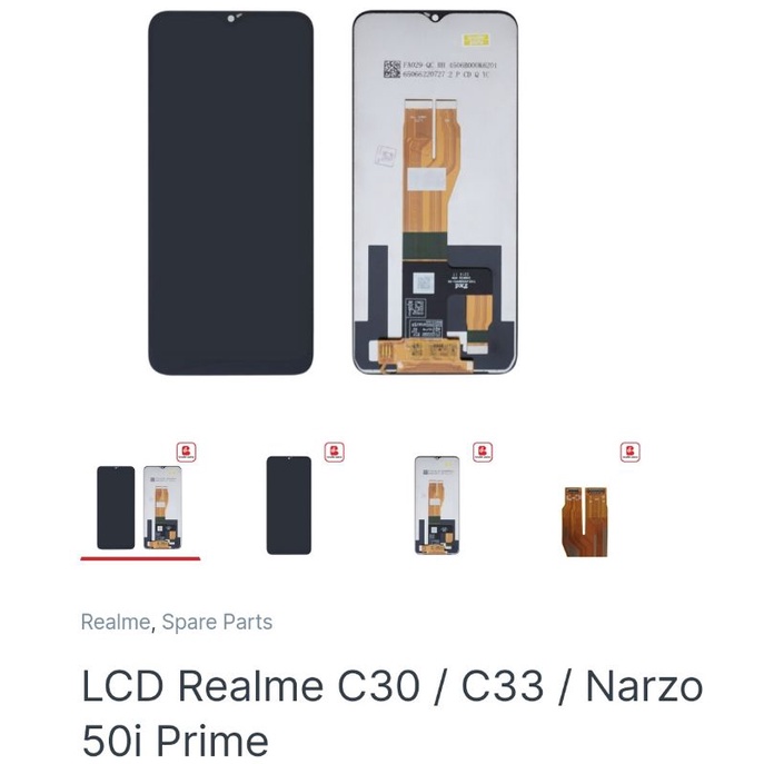 Jual LCD TOUCHSCREEN REALME C30 / C33 / NARZO 50I E1 BLACK | Shopee ...