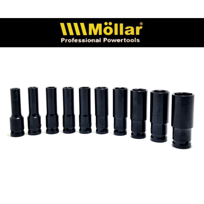Jual Mata Sock Panjang Impact Set 10 Pcs Mollar - Deep Impact Socket 1/2 Dr Best | Shopee Indonesia