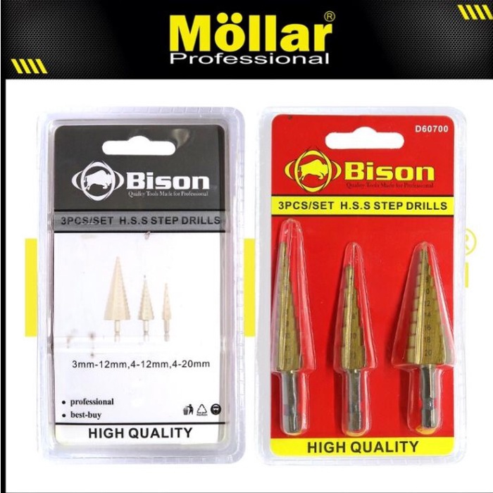 Jual Mata Bor Pagoda Set 3Pcs Multi Strep Drill Bit Hss - Bison Ternampoll | Shopee Indonesia