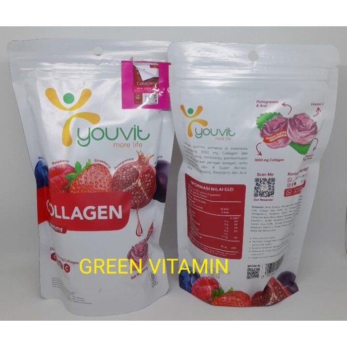 Jual Youvit Collagen 30 Days Vit C Superberries Kolagen 30 Hari 1 Bulan ...