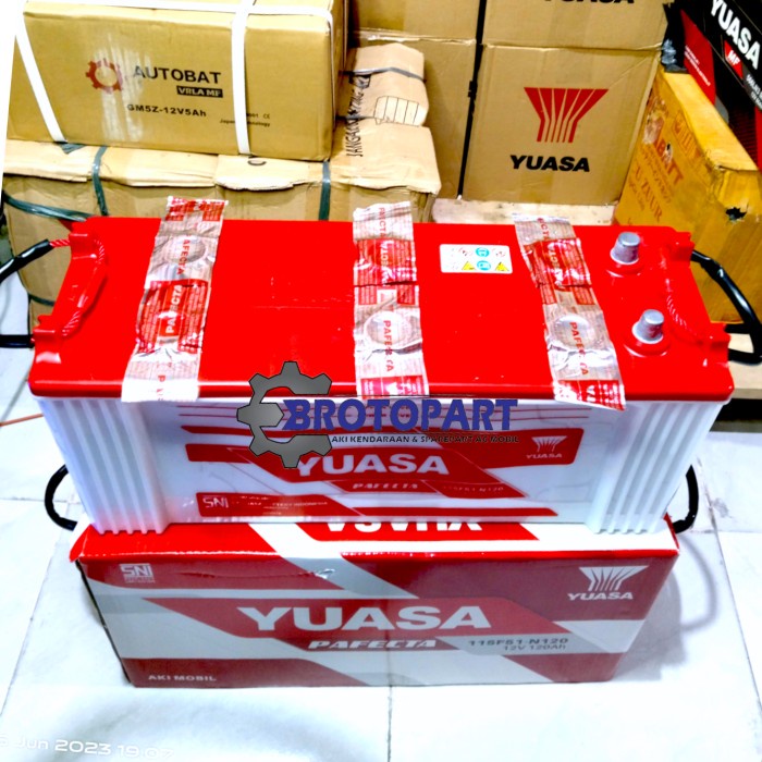 Jual Aki Accu Mobil Dan Genset Yuasa N120 12V 120Ah Original Aki Basah ...