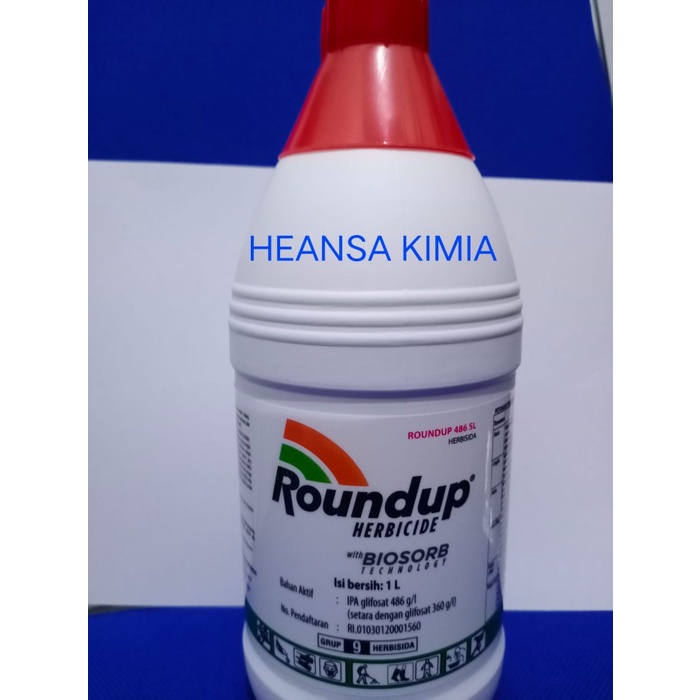 Jual ROUNDUP PEMBASMI RUMPUT LIAR/HERBISIDA 1L ORIGINAL TERBARU ...