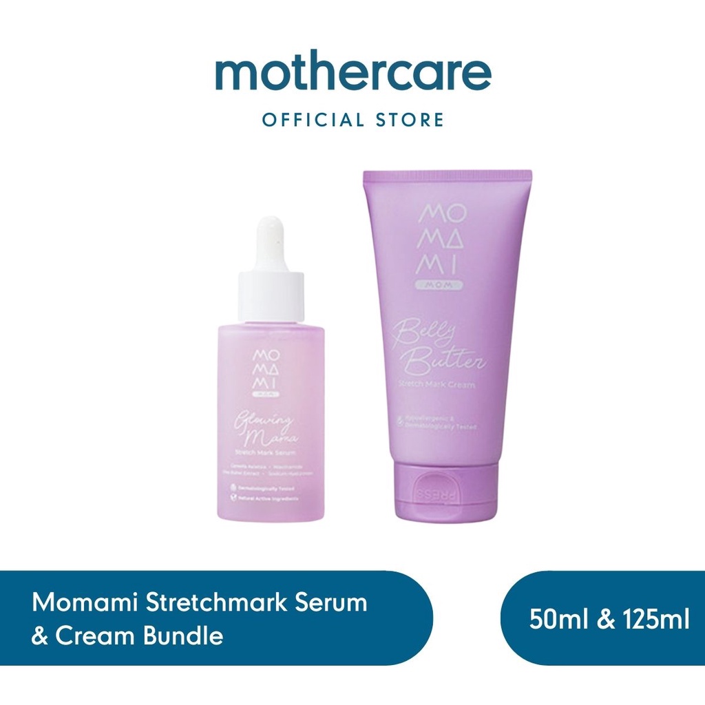 Jual Bundle Momami Stretchmark Serum & Cream - Set Krim dan Serum Ibu ...