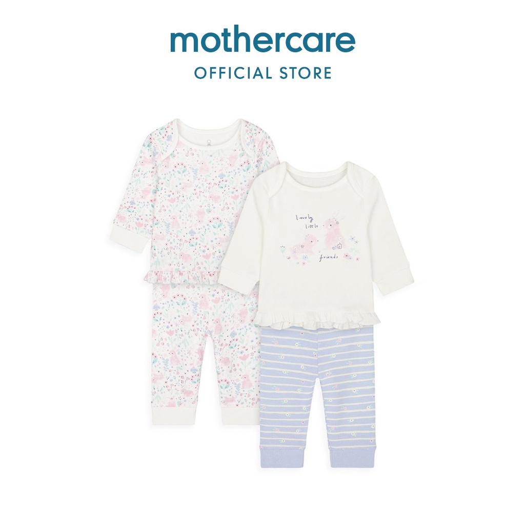 Jual Mothercare Spring Bunny Pyjamas 2 Pcs - Set Baju Tidur Bayi (Multi ...